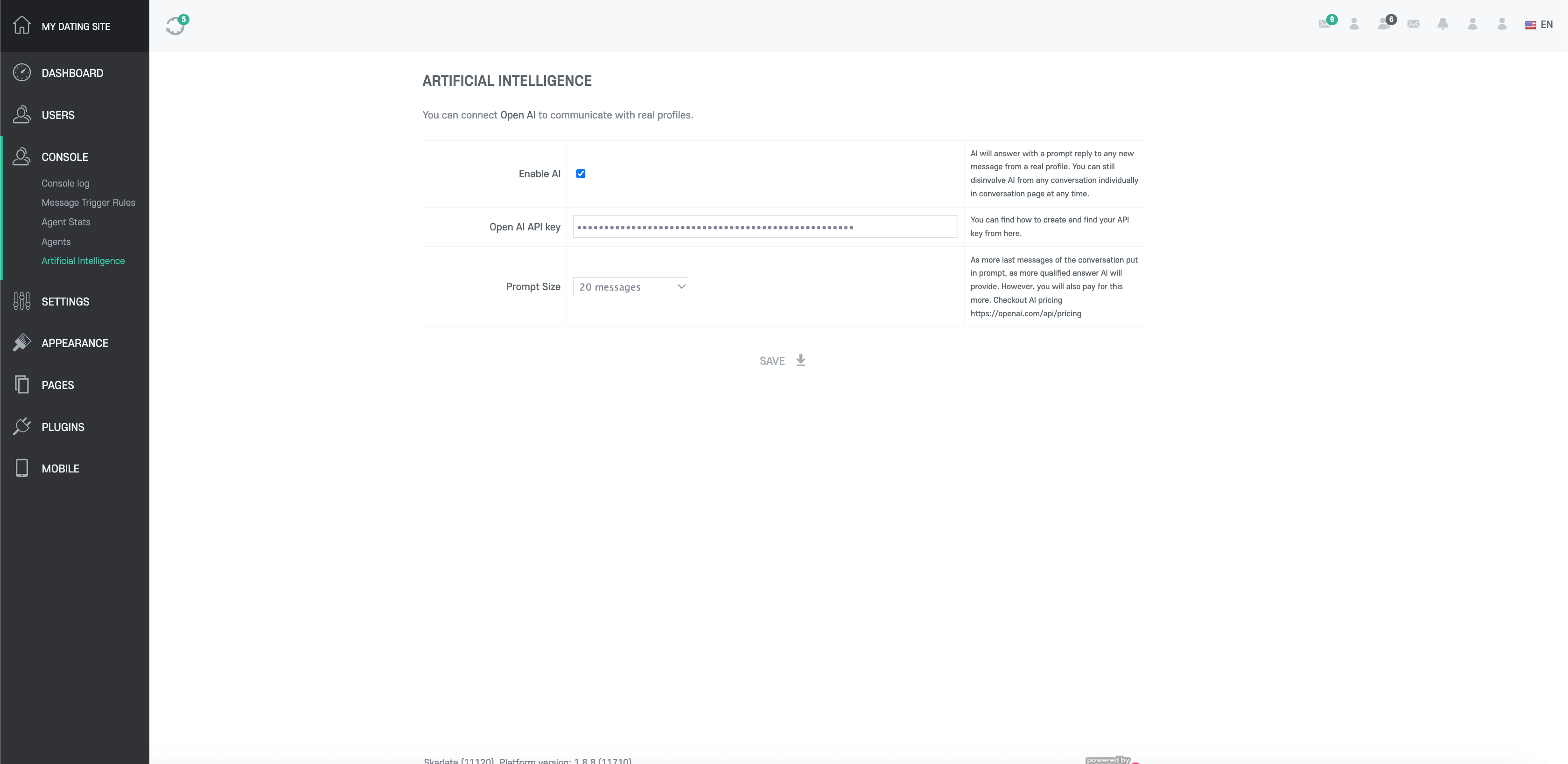 Chat Operator software